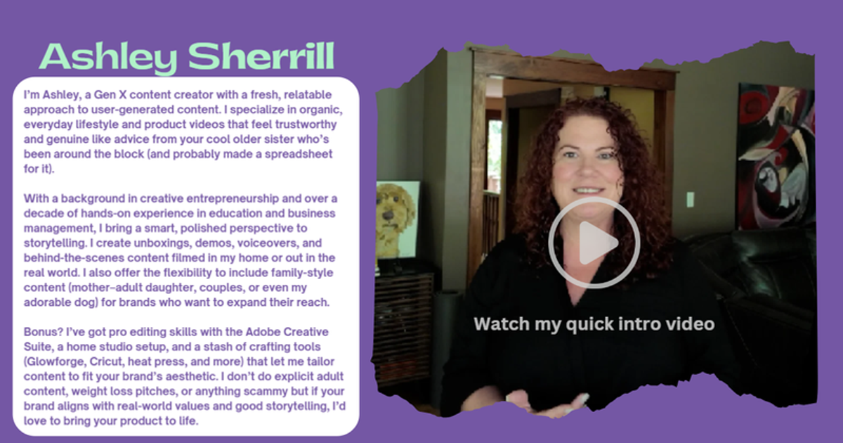 Ashley Sherrill UGC Portfolio